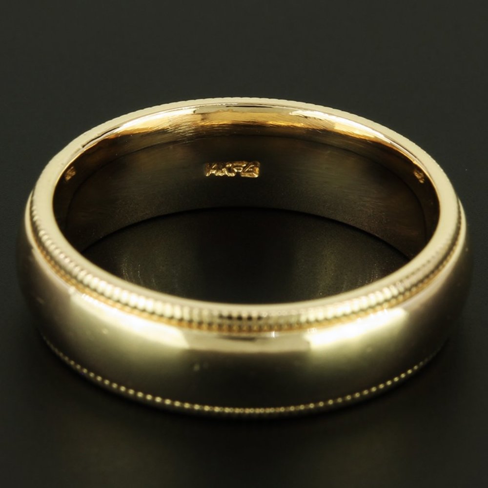 14k Gold Frederick Goldman Wedding Ring - Gem